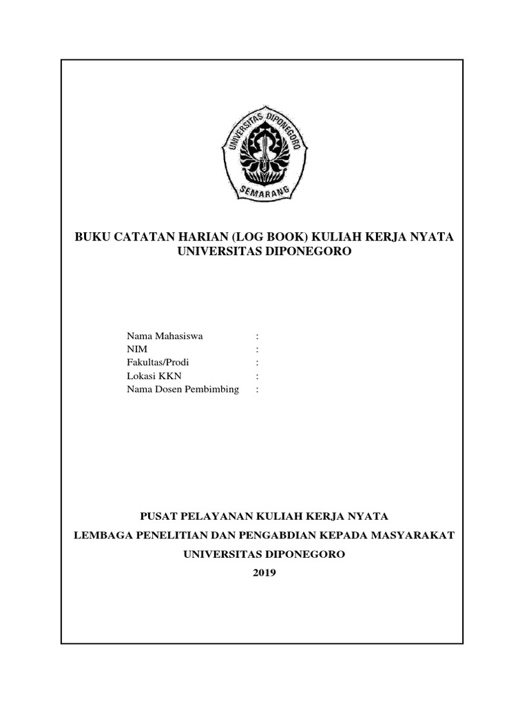 Format Buku Logbook (Buku Harian) | PDF