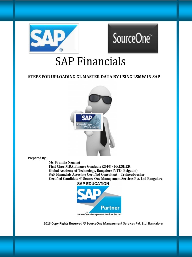 Upload GL Data in SAP Using LSMW | PDF | Double Click | Computer File