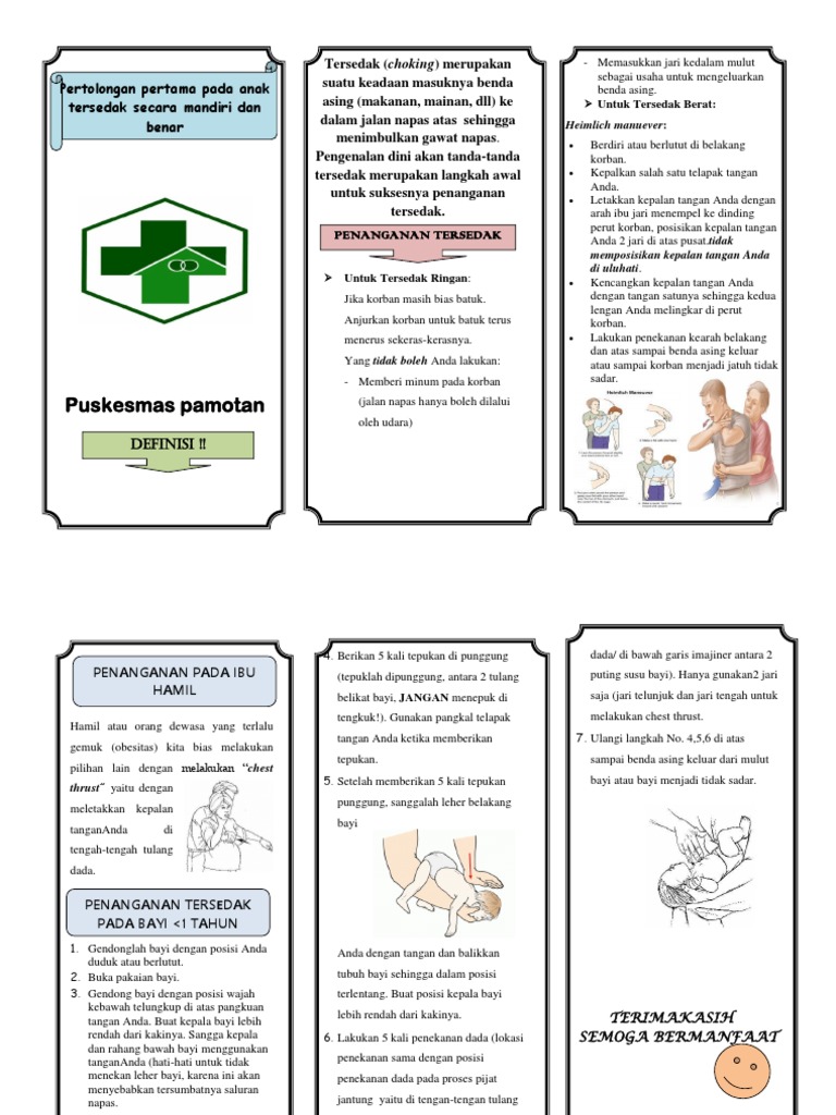 Leaflet Tersedak | PDF
