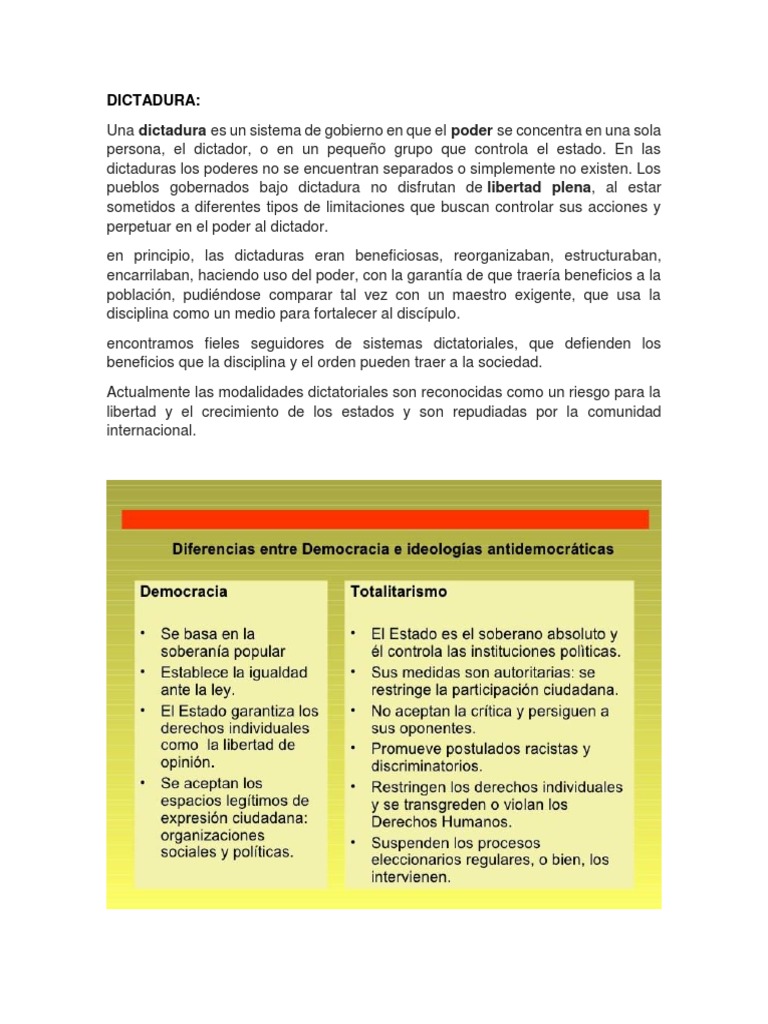 Dictadura y Democracia Oratoria | PDF | Dictadura | Venezuela