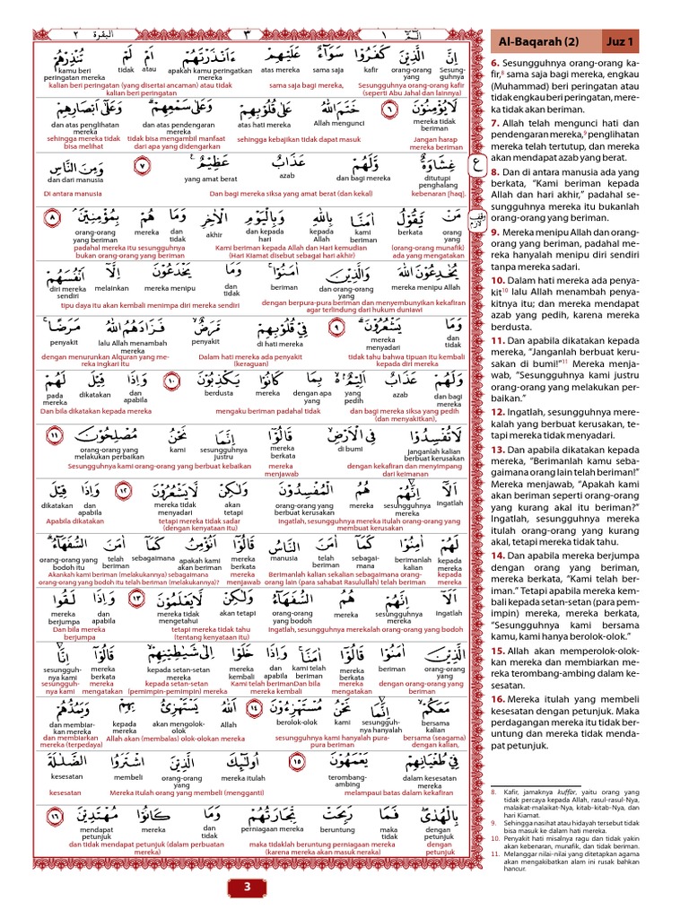 Contoh Layout Quran Dan Tafsirnya | PDF
