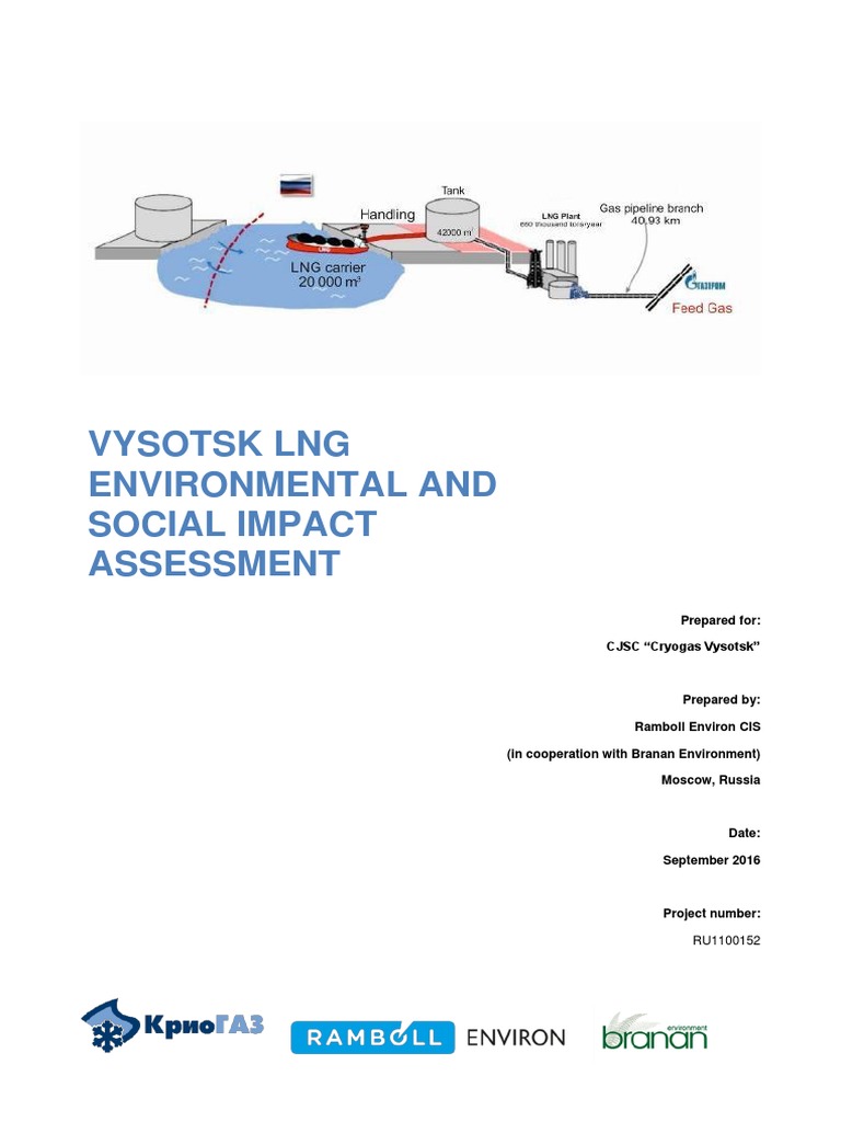Vysotsk LNG | PDF | Human Impact On The Environment | Geomorphology