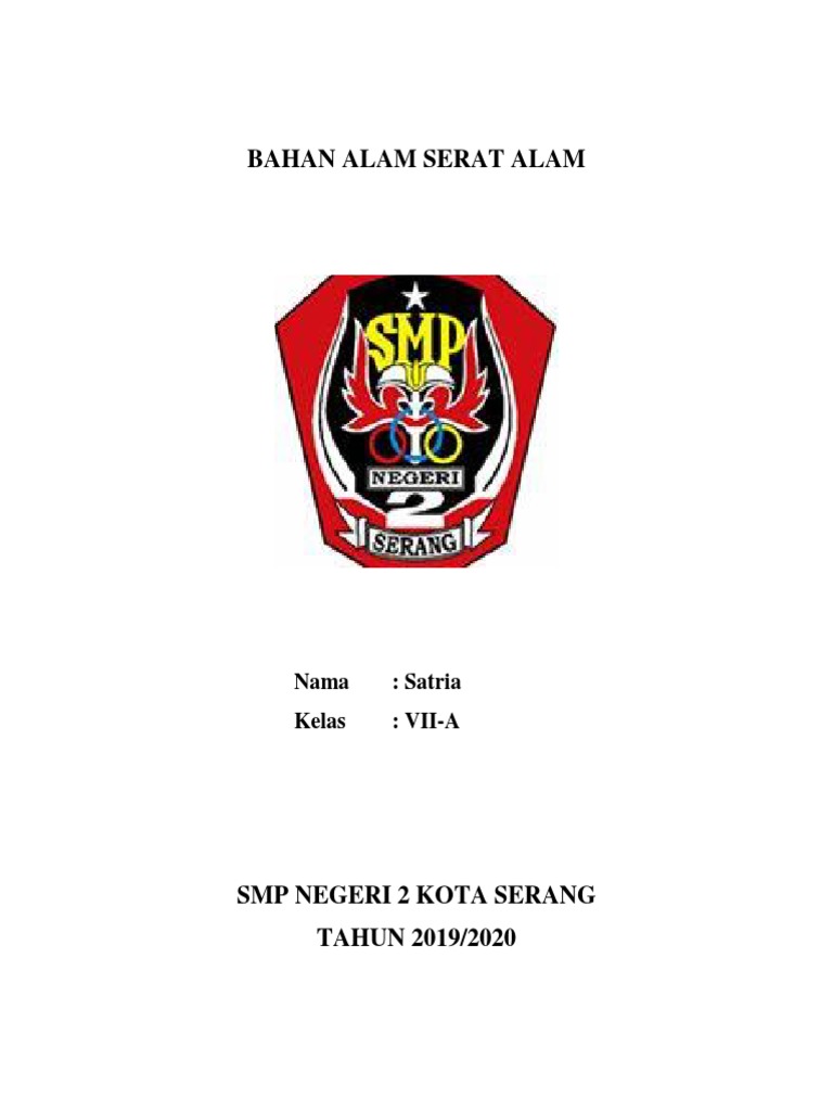 Kerajinan Serat Alam di SMPN 2 Serang | PDF
