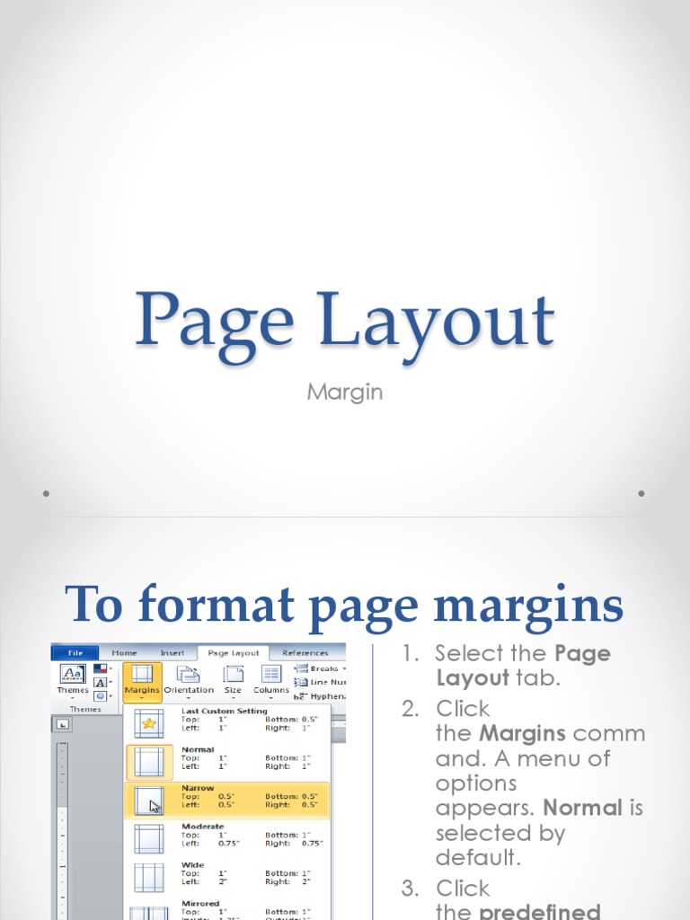 Tutorial 1 Page Layout Pdf Paragraph Menu Computing
