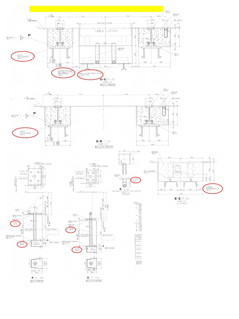 Base Plates and Pipes for Foundation G3 | PDF