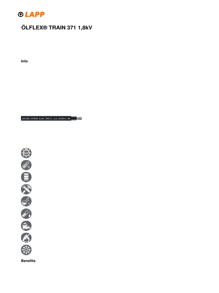 LAPP Railway Cable | PDF | Alternating Current | Electric Power