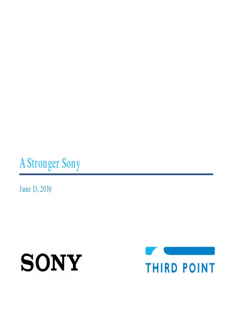 A Stronger Sony Presentation | PDF | Sony | Digital Camera