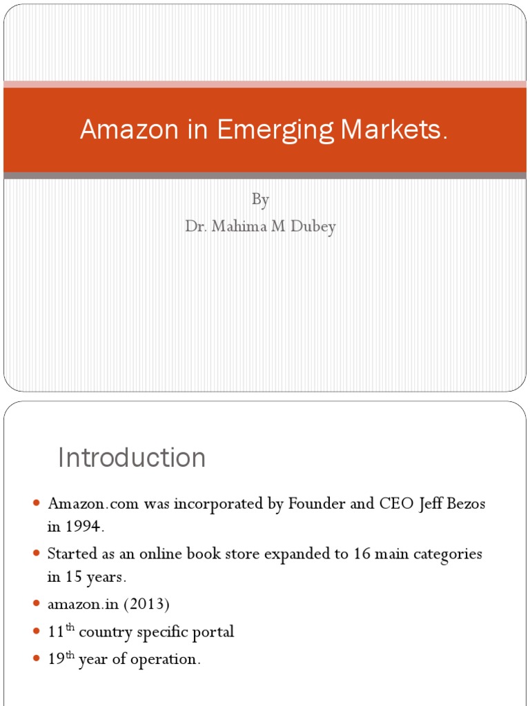 Amazon | PDF | E Commerce | Market (Economics)