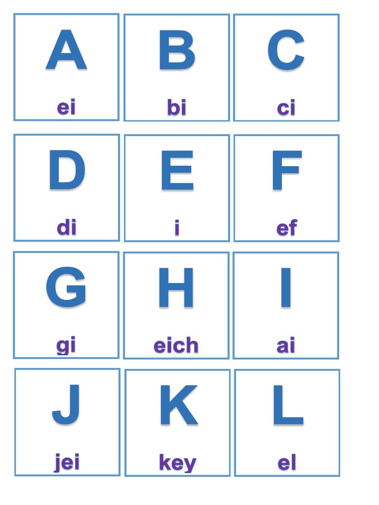 Abc en Ingles 1 | PDF