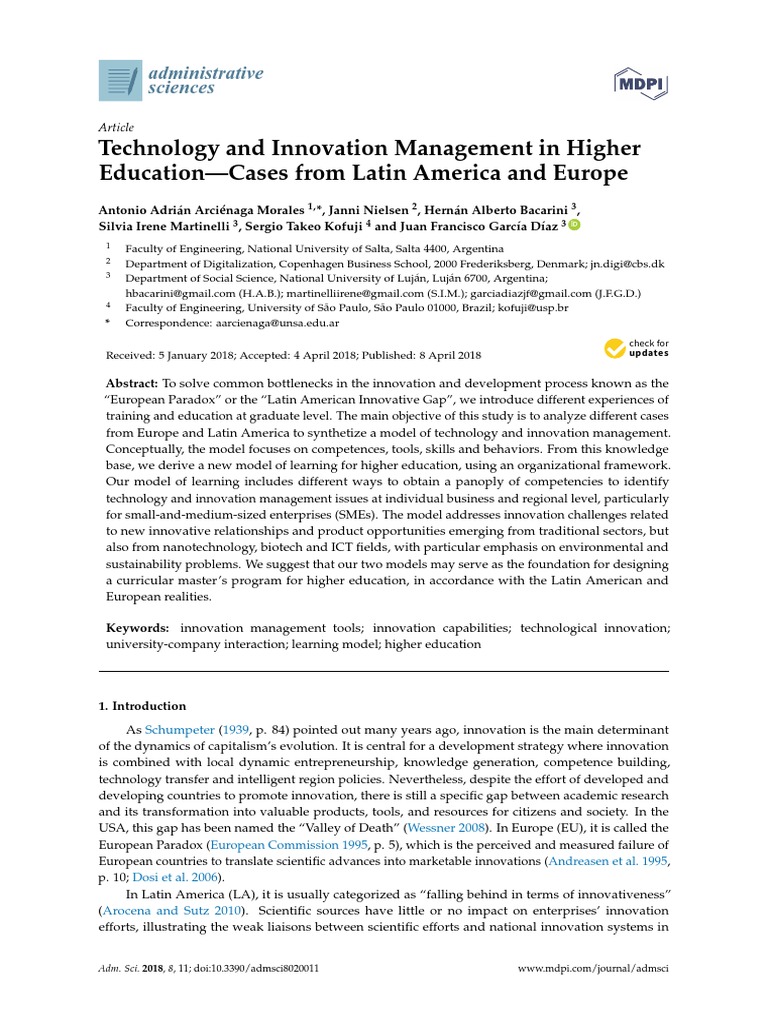 Innovation - Tech & Innovation Management in Higher Education ...