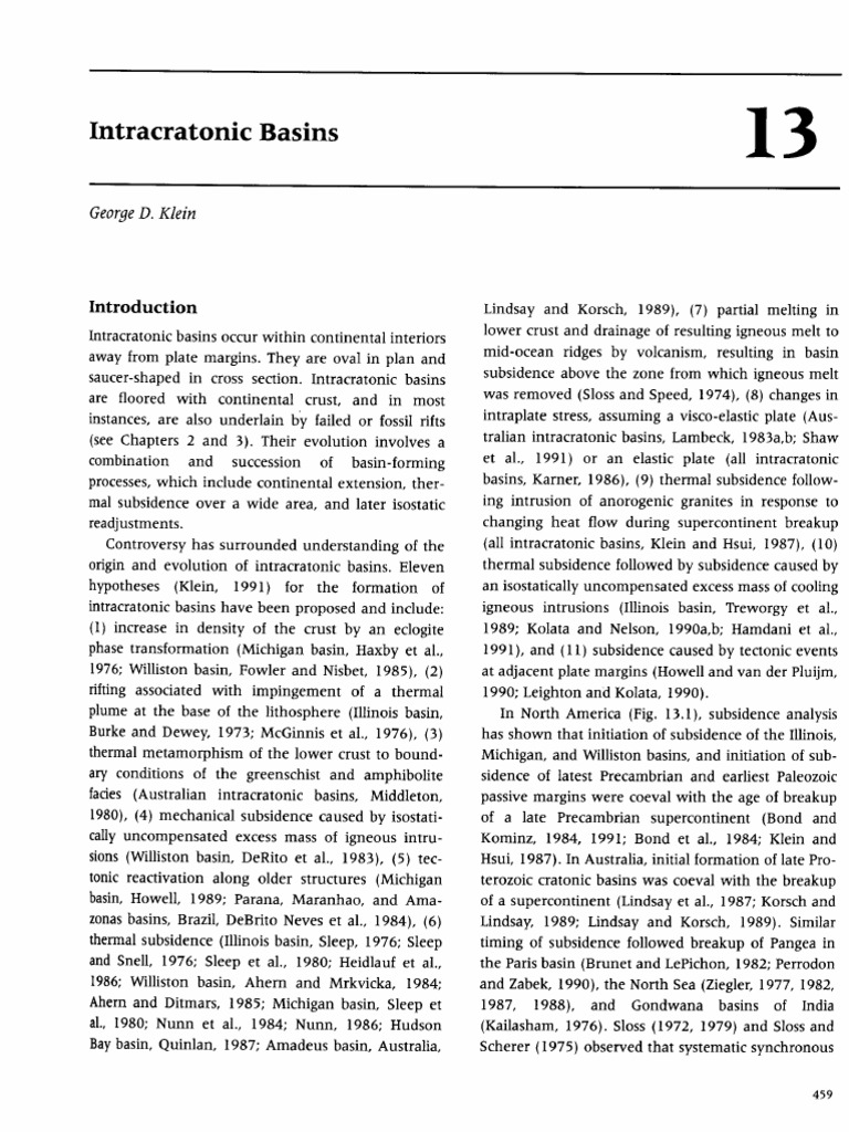 13 Intracratonic Basins PDF | PDF