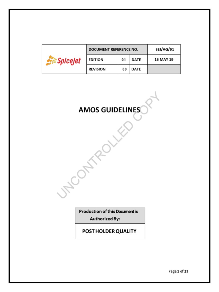 AMOS Aviation Software Guidelines | PDF | Hyperlink | Button (Computing)