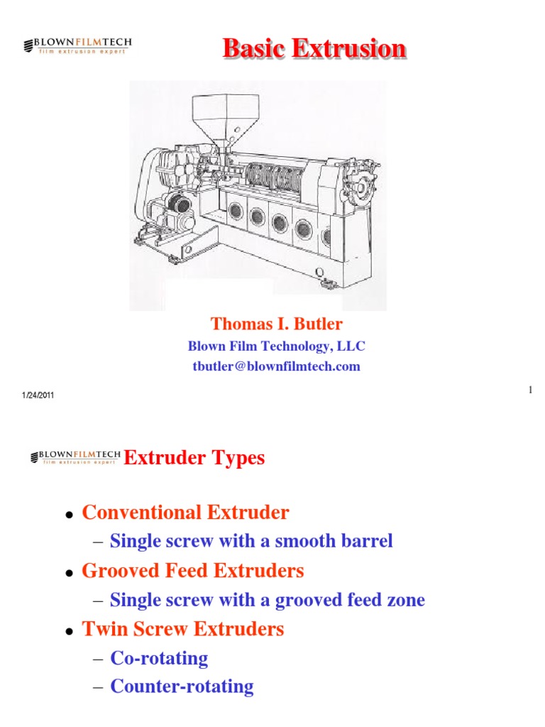 Basic Extrusion: Thomas I. Butler | PDF | Mechanical Engineering ...