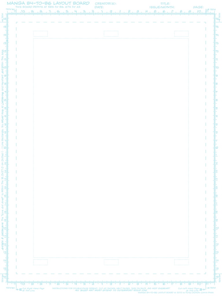 B4 Paper To B6 Size Manga | PDF | Publishing | Comics