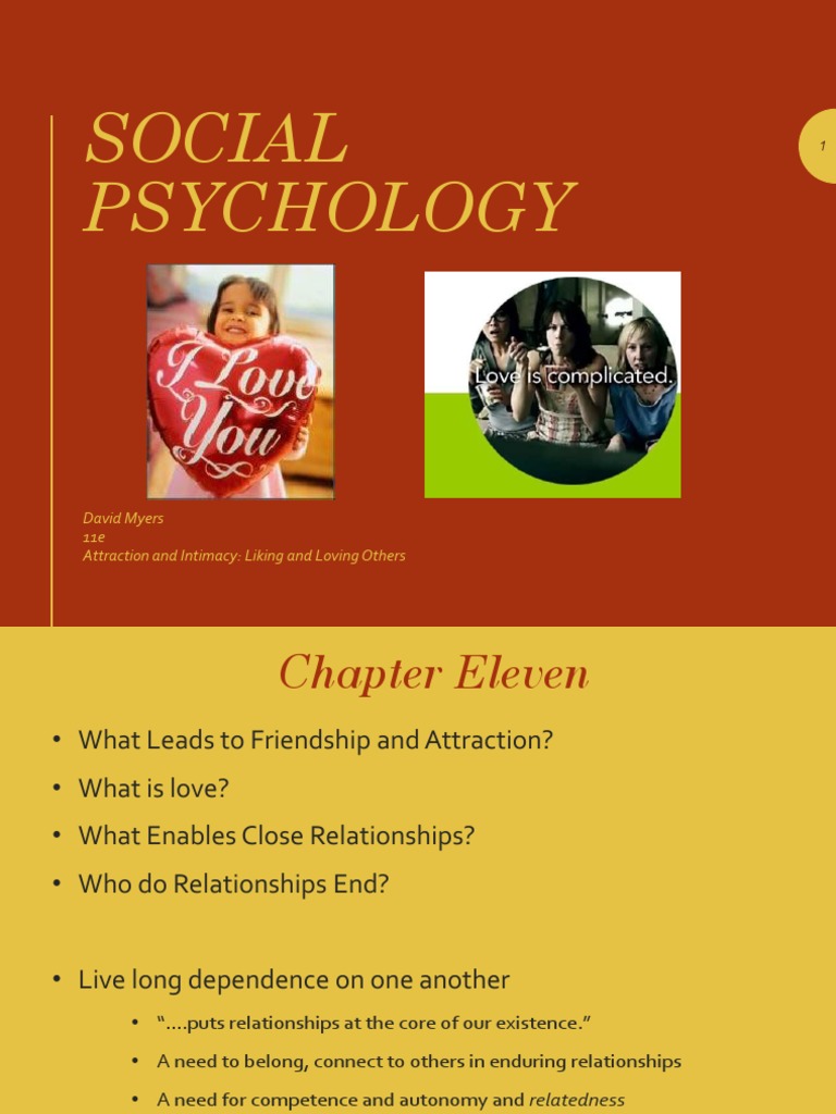 Psychology of Attraction & Relationships | PDF | Physical ...