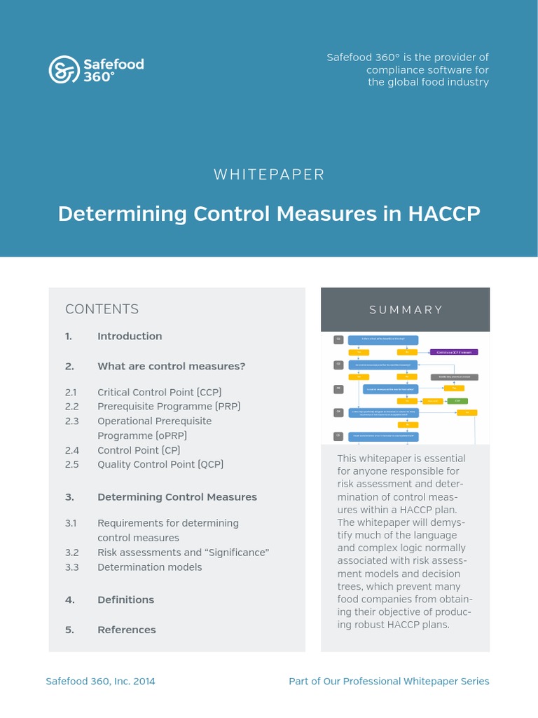 Determining Control Measures | Download Free PDF | Hazard Analysis And ...