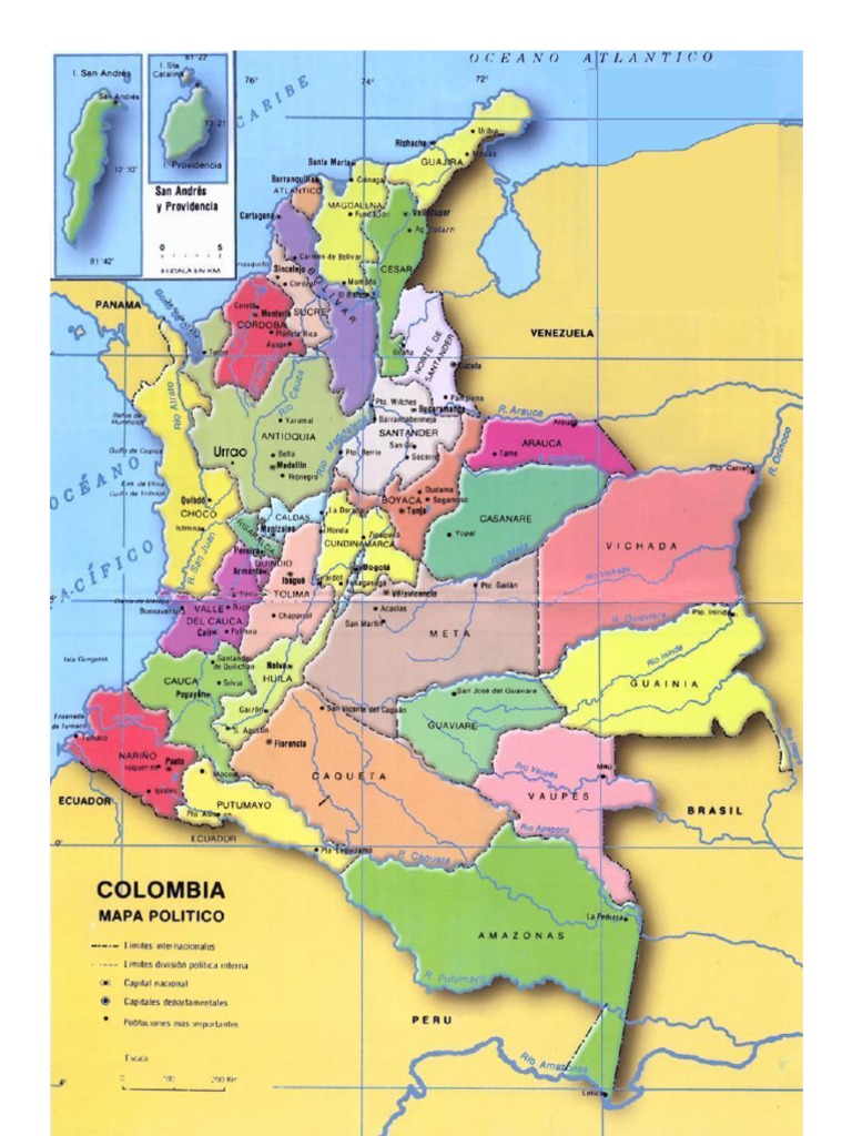 Mapa Político de Colombia | PDF