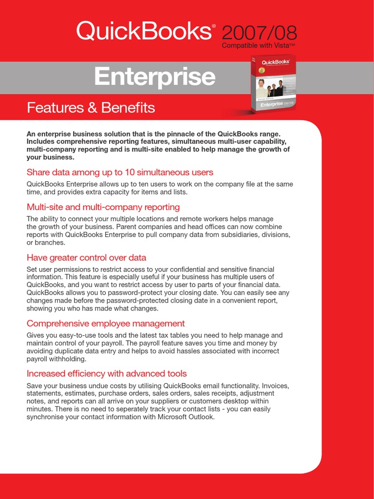 QuickBooks Enterprise | PDF | Quick Books | Windows 2000