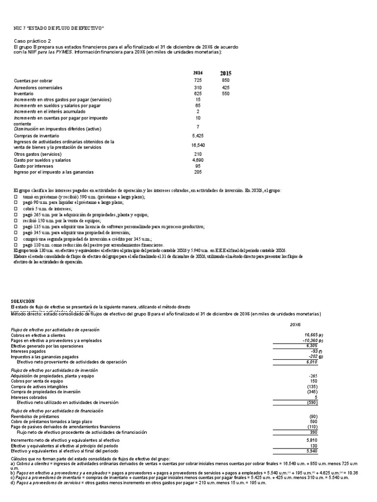 Casos Prácticos NIC 7 | PDF | Compartir (Finanzas) | normas ...