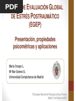 EGEP 5. Evaluacion Global de Estres Postraumatico | PDF | Manual Diagnóstico y Estadístico de ...