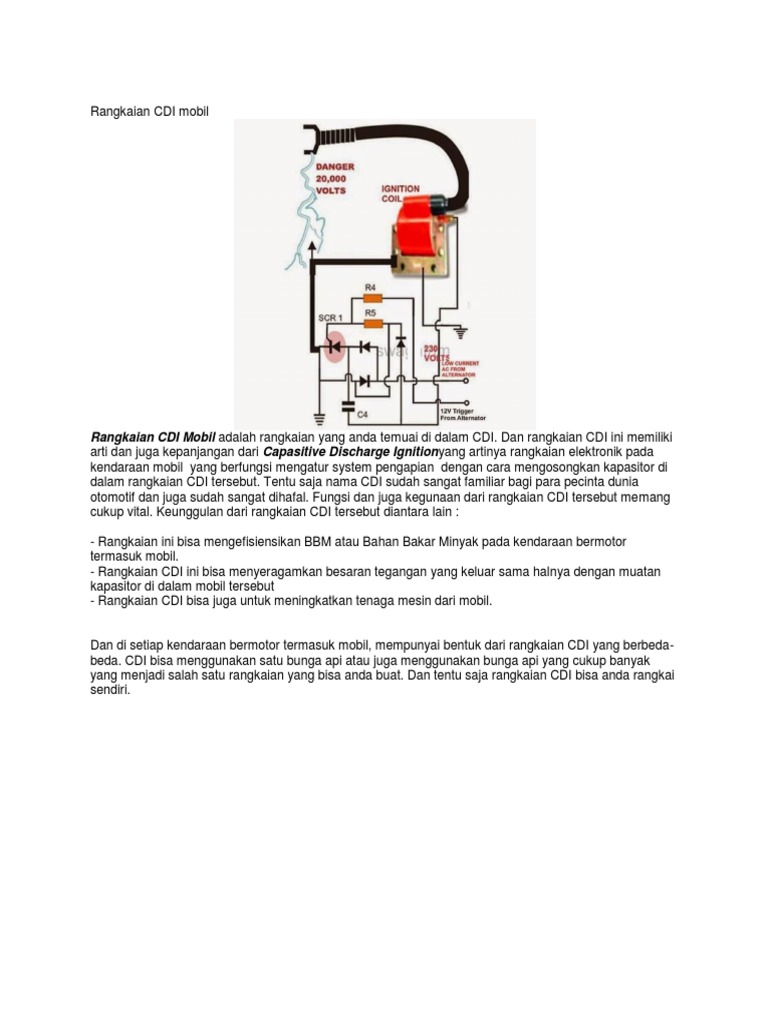 Rangkaian CDI Mobil | PDF
