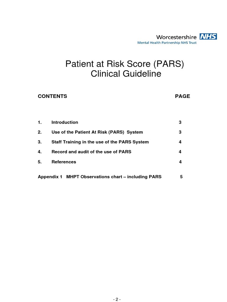 PARS Addition | PDF | Emergency Department | Cardiopulmonary Resuscitation