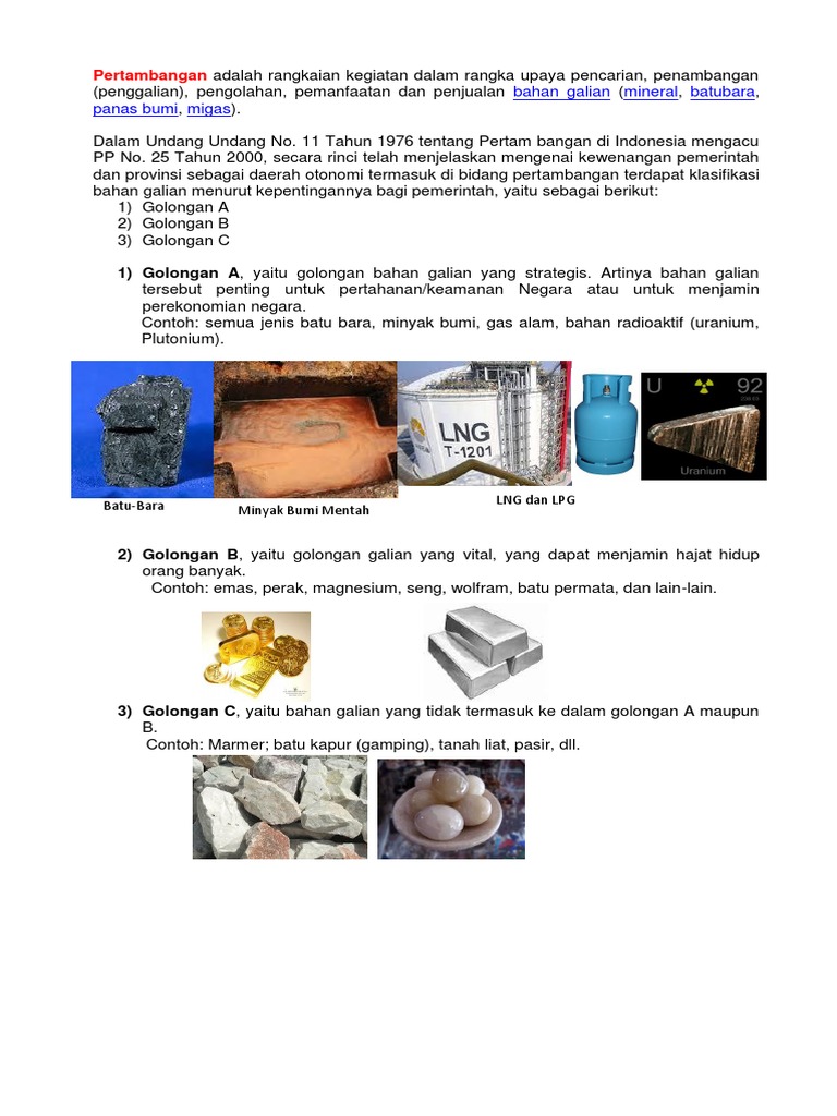 Kesimpulan Hasil Tambang 7c | PDF