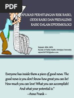 Nilai Odds Ratio, Risk Ratio Dan Prevalence Ratio | PDF