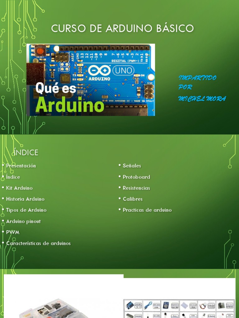 Curso de Arduino Básico | PDF | Resistencia Eléctrica y Conductancia | Resistor