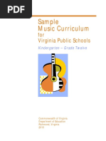 K-5 Music Curriculum | PDF | Singing | Sound