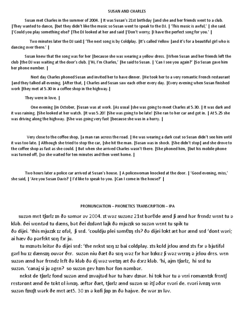 Pronunciation Test - Reading | PDF