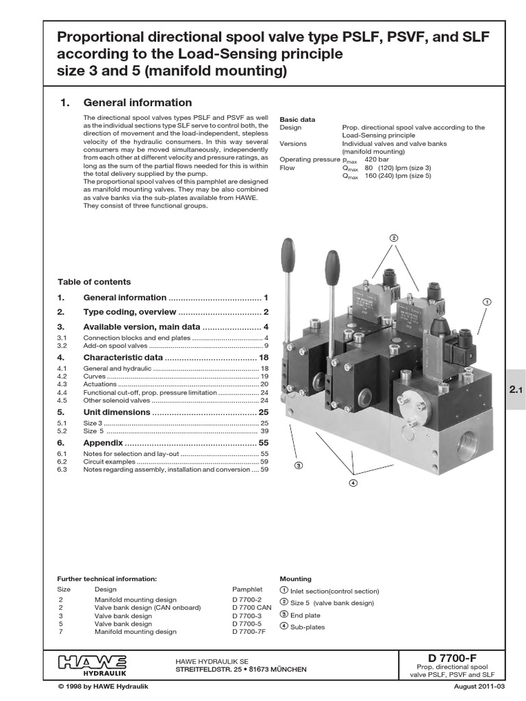 Proprtional Valves | PDF | Valve | Pump