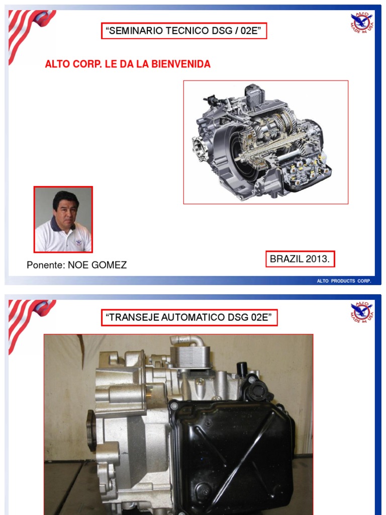 DSG 02e VW 2013 PDF | PDF | Transmisión (Mecánica) | Vehículo de motor