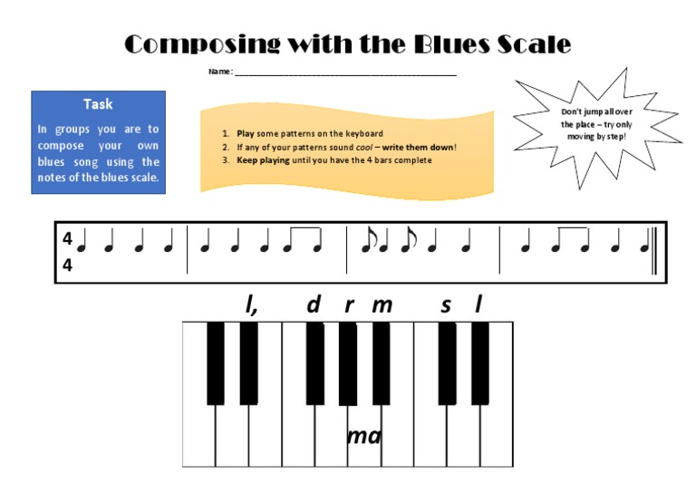 Composing With The Blues Scale: L, D R M S L | PDF