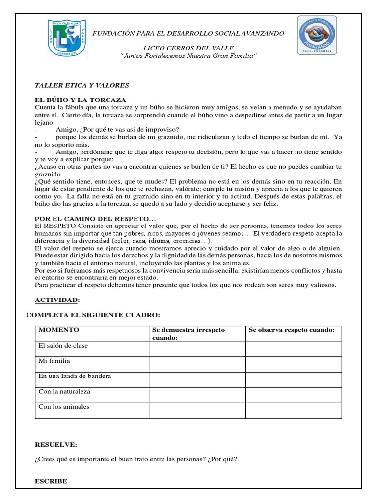 Taller Etica y Valores | Ciencia filosófica | Ciencia