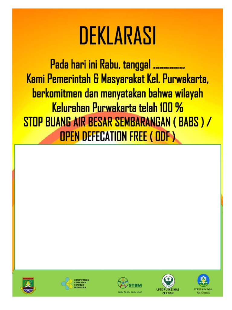 Desain Spanduk Deklarasi Odf | PDF