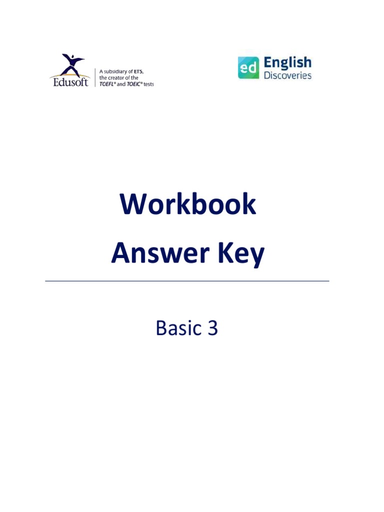 Basic 3 - Workbook Answer Keys - 8 Units - Final | PDF | Language Arts ...