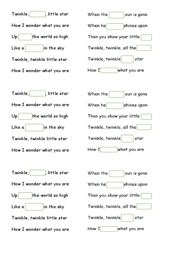 Twinkle Worksheets | PDF