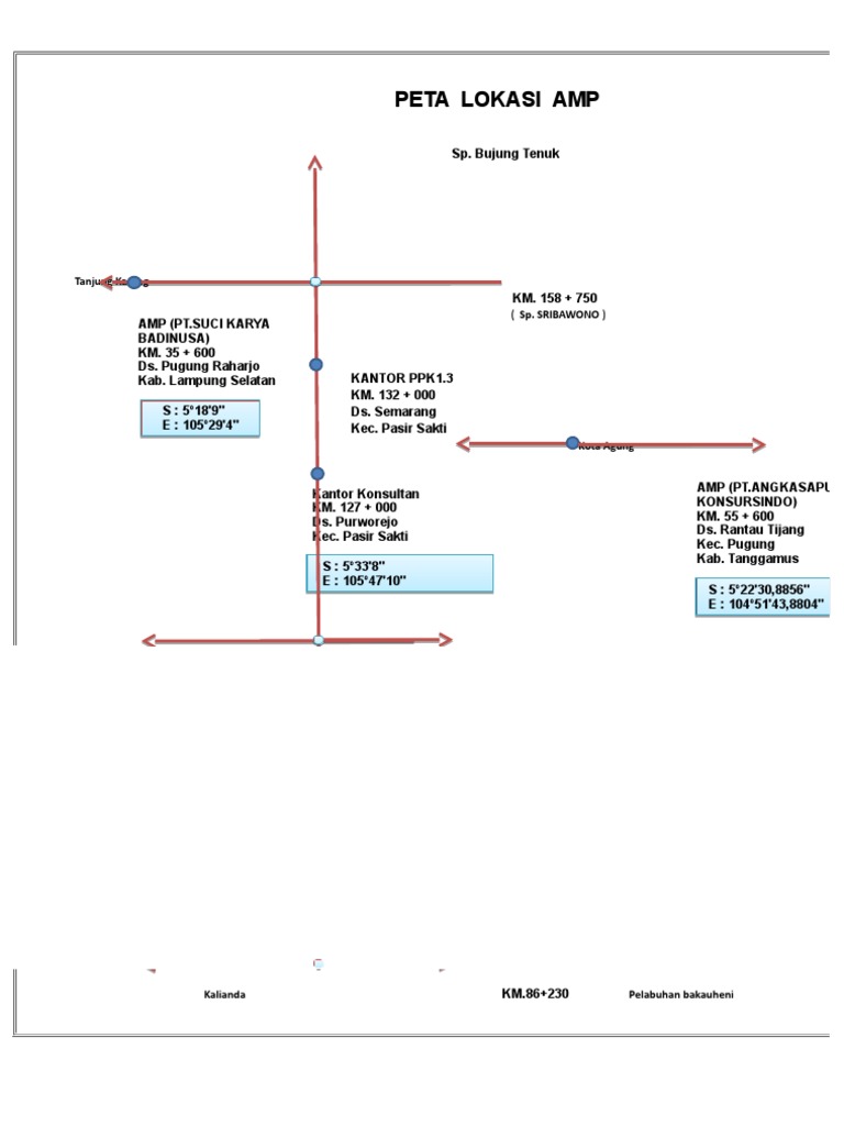 Peta Lokasi Dan Strip Map | PDF