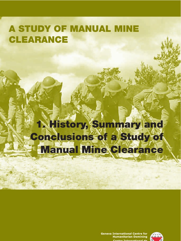 Manual Mine Clearance Book1 | PDF | Land Mine | Explosive Weapons