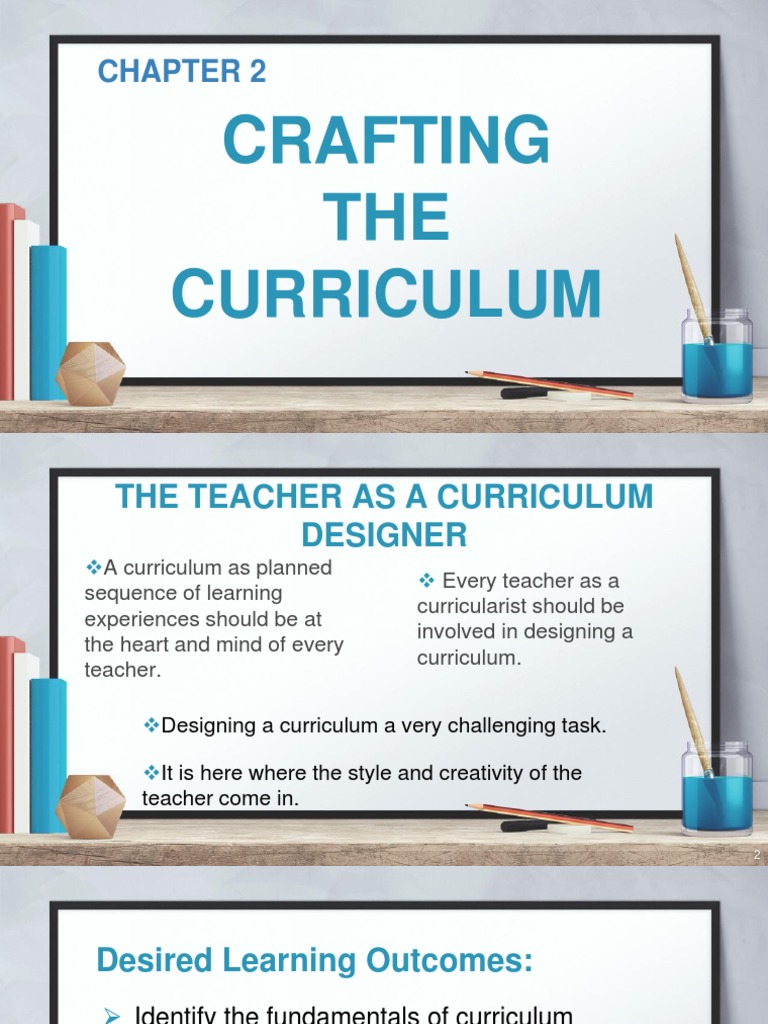 Crafting The Curriculum | PDF | Curriculum | Learning
