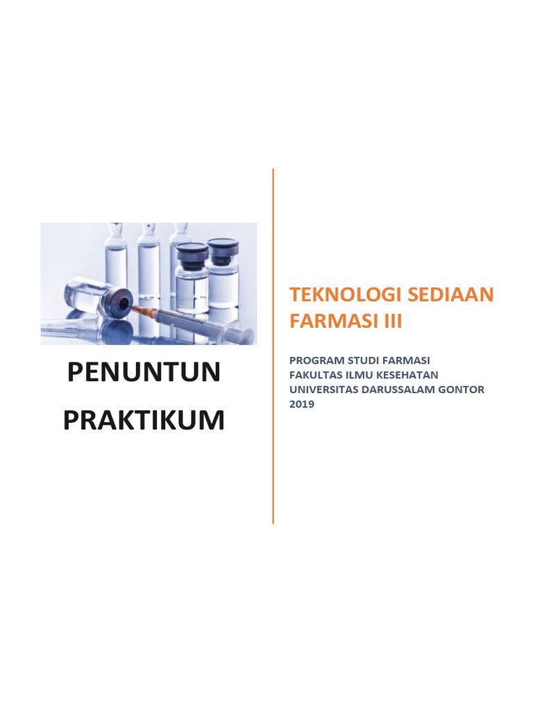 Modul Praktikum Tekfar Steril | PDF