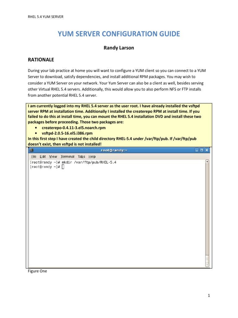 Yum Server Configuration Guide | PDF | Server (Computing) | File Transfer Protocol
