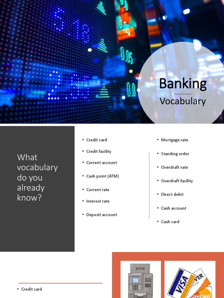Banking Vocabulary Essentials | PDF | Business