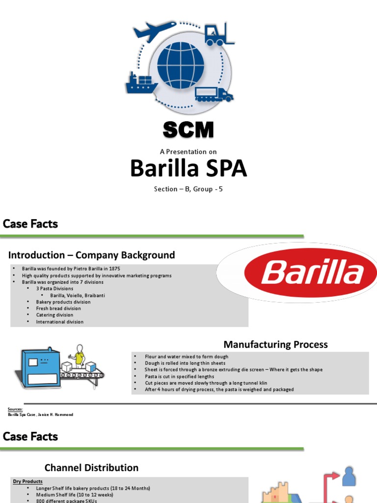 Barilla SPA: A Presentation On | PDF | Inventory | Forecasting