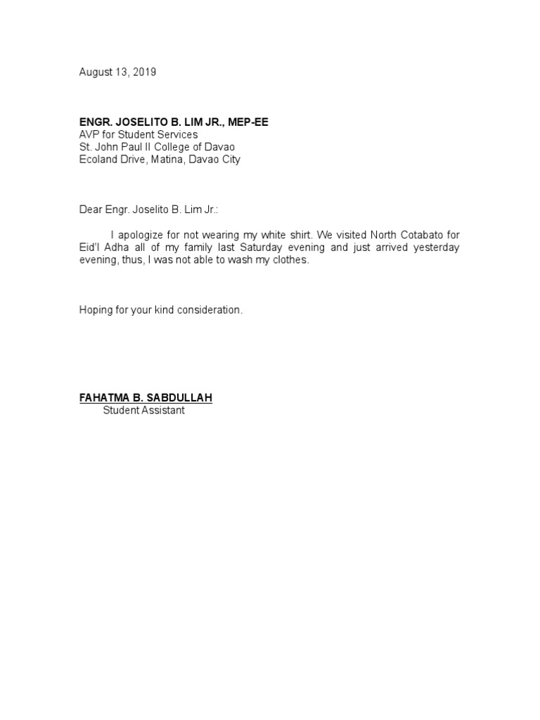Sa Letter | PDF