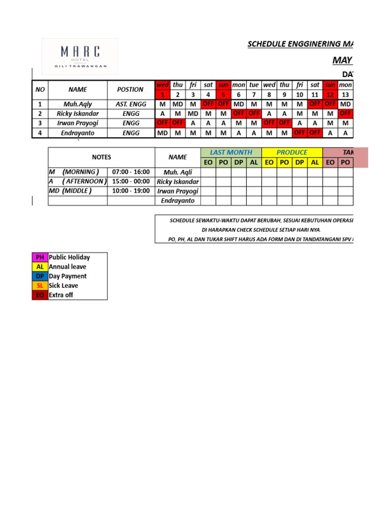 Engineering Schedule | PDF | Public Holiday | Holidays