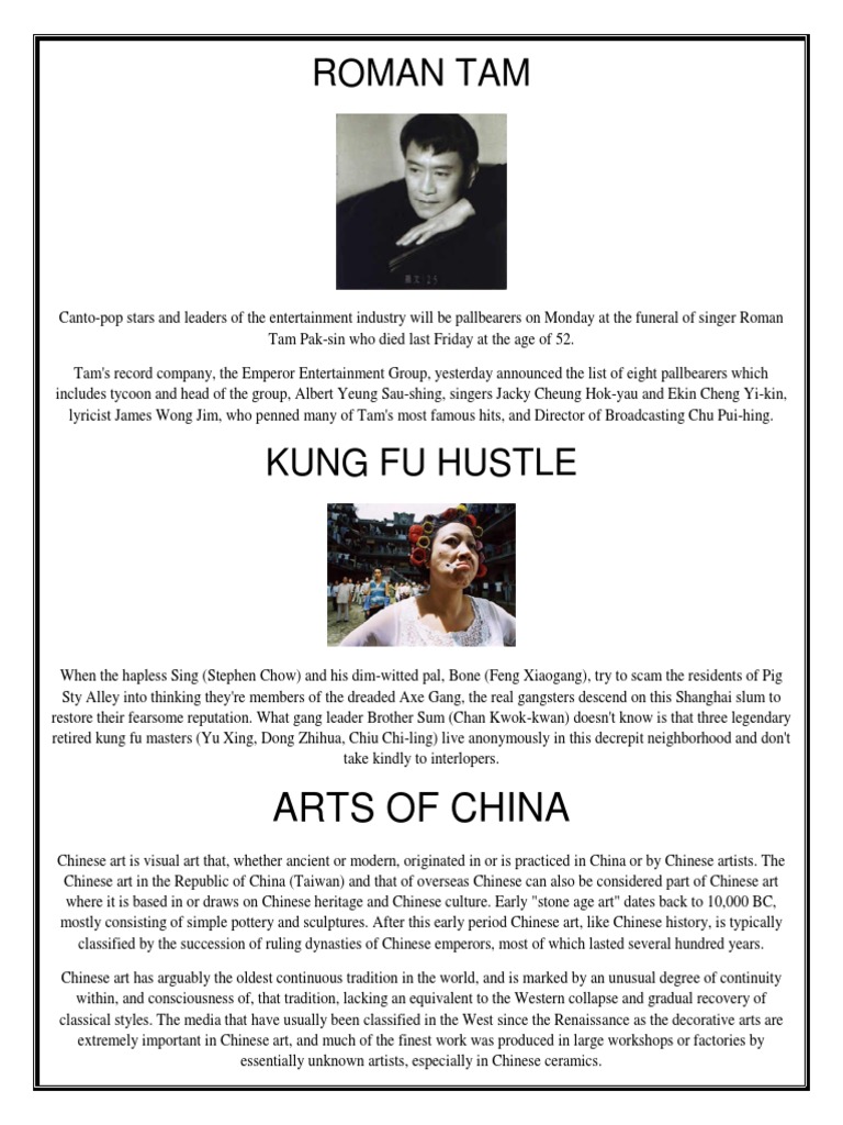 Roman Tam: Arts of China | PDF | Musical Instruments | Entertainment ...