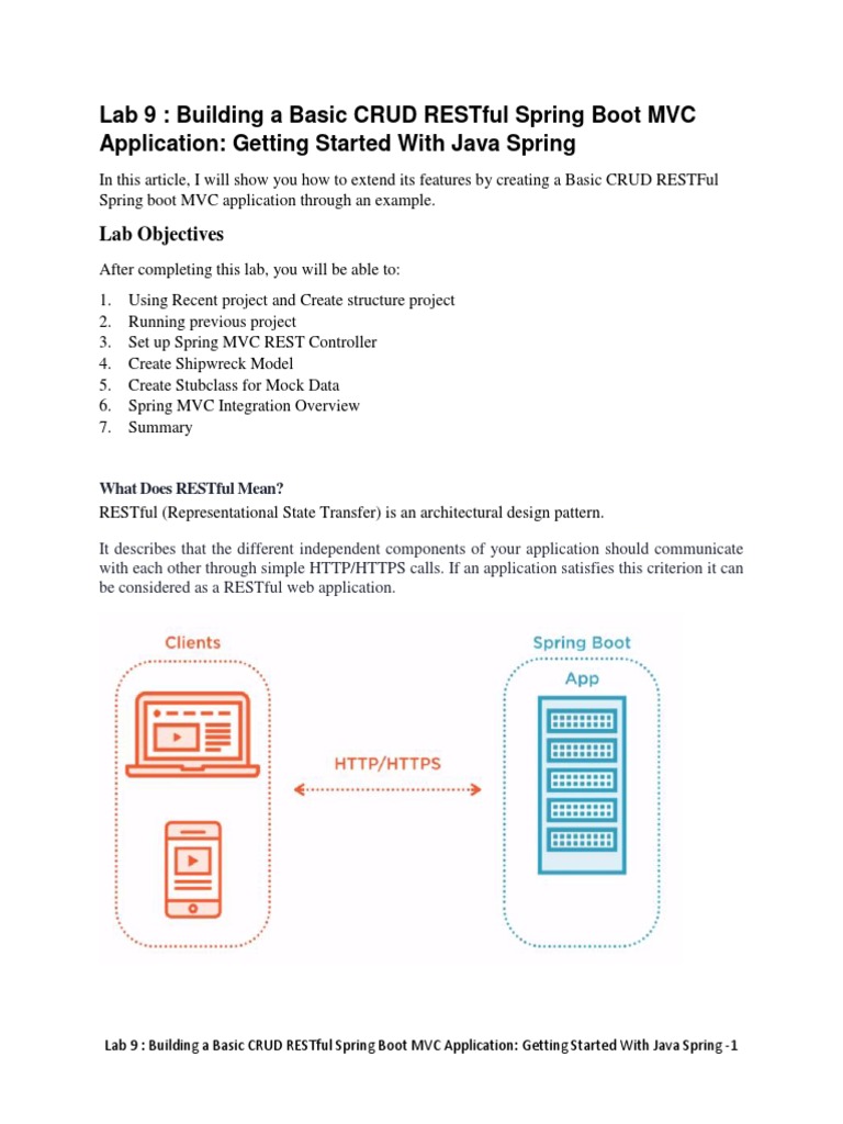 Lab9 - Building A Basic CRUD RESTful Spring Boot MVC Application | PDF | Representational State ...