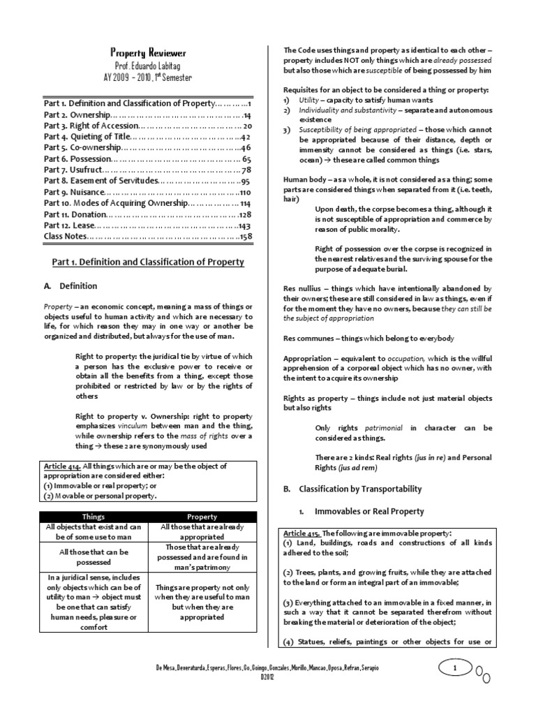Labitag Reviewer PDF | PDF | Real Property | Mortgage Law
